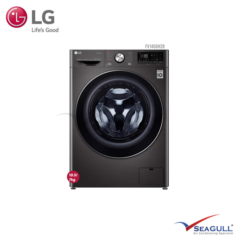 LG 10.5/7KG, AI Direct Drive Washer Dryer With STEAM+™ & TURBOWASH360 ...