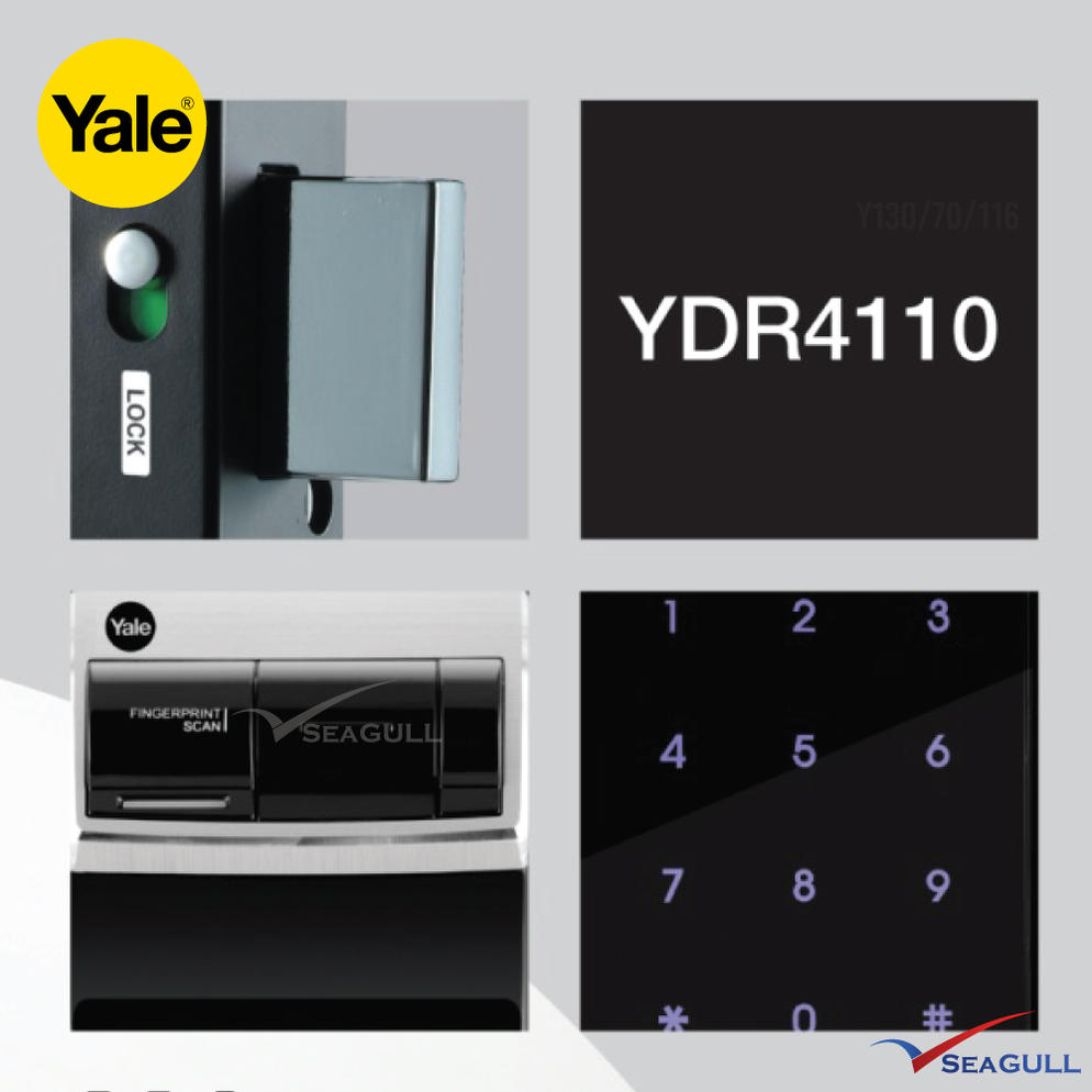 YALE YDR4110 Premium Biometric Fingerprint/ Keypad Digital Door Lock ... YALE YDR4110 Premium Biometric Fingerprint/ Keypad Digital Door Lock ...